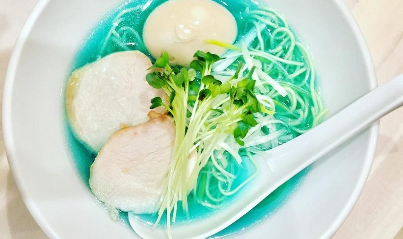 A Japanese Restaurant is Serving Mysterious Bowls of Beautiful Blue Ramen