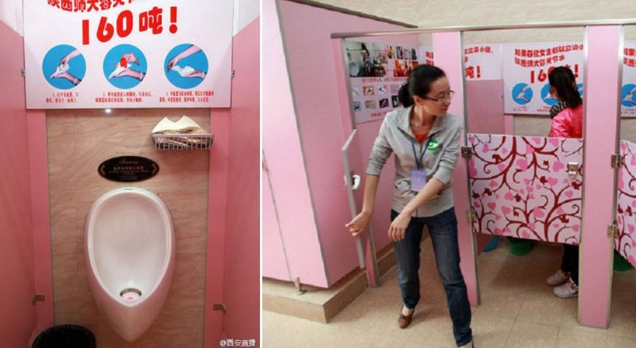 Chinese University Implements Absurd 'Female Urinals' to Conserve Water