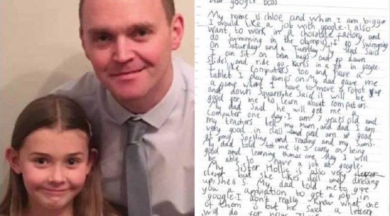 Little Girl Writes Adorable Letter For a Job at Google, Gets the CEO to ...