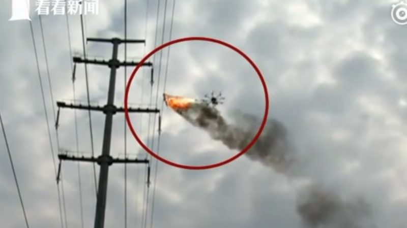 Chinese Company Puts a Flame Thrower on a Drone and It's Just Beautiful