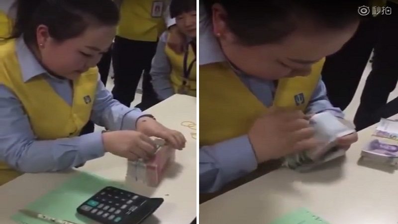 Chinese Woman is Possibly the World's Fastest Money Counter