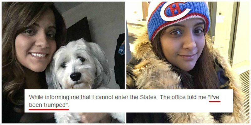 Indian Canadian Woman Denied Entry To The U S Because She Was Trumped