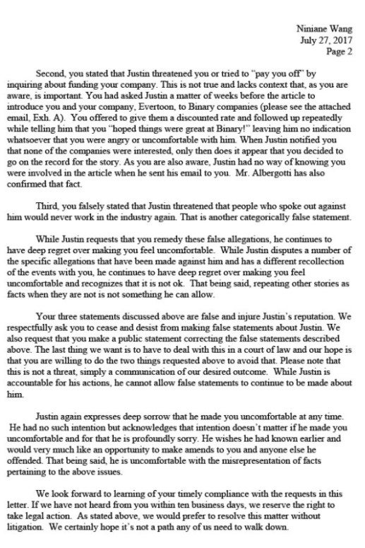 Shamed VC Justin Caldbeck Threatens Asian Founder With Lawsuit For ...