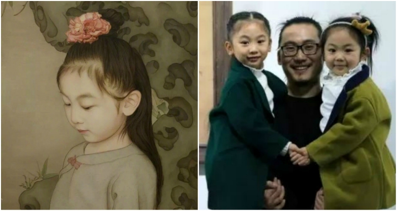 Loving Chinese Father Paints Daughters 10 Hours a Day to Leave Them ...