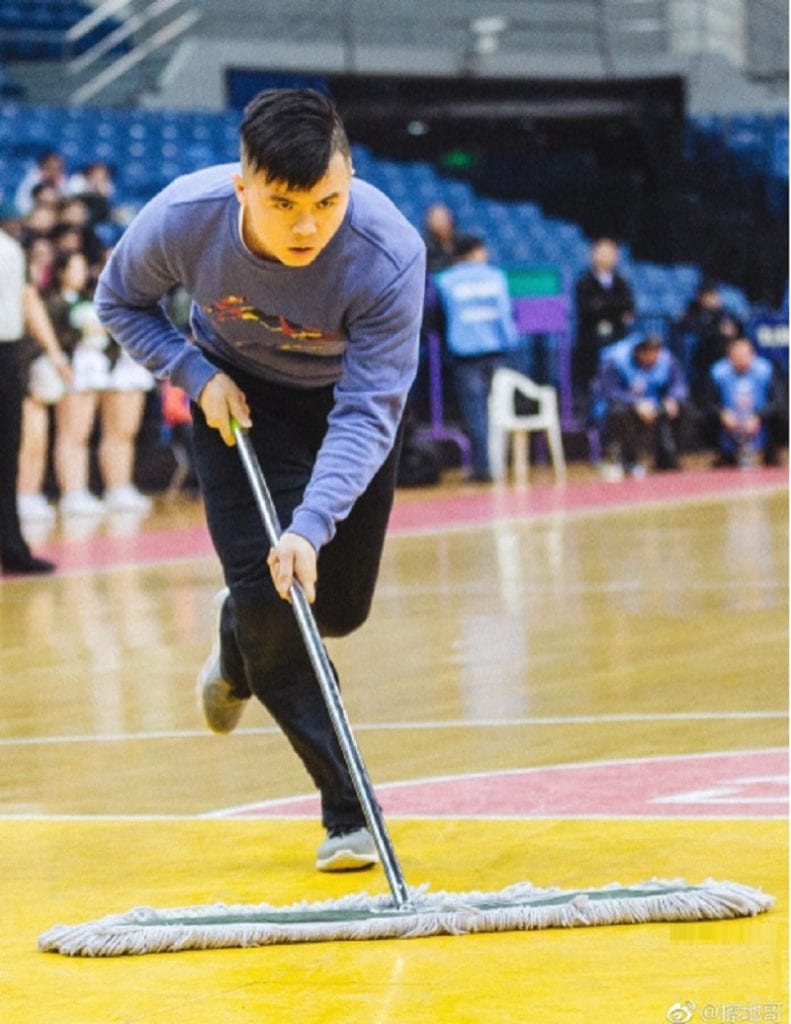 He Became a Star in China as a Basketball Court Floor Cleaner ...