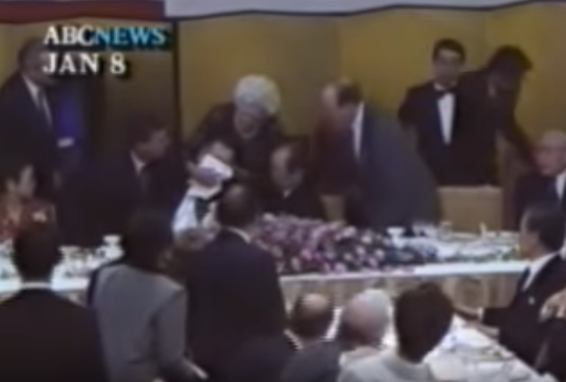 26 Years Ago Today, George H.W. Bush Puked on Japan’s Prime Minister ...
