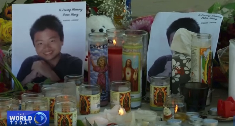 Heartbroken Mother Watches as Her Hero Son Peter Wang is Laid To Rest ...