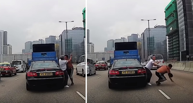 Drivers Engage in 'Action-Packed' Fistfight During Traffic Jam in Hong Kong