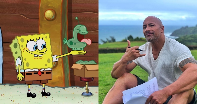 The Rock and Spongebob's Twitter Exchange is What Friendship is All About