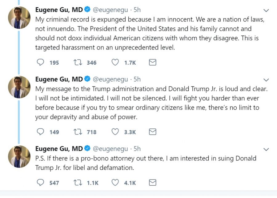 Donald Trump Jr. Just Called Dr. Eugene Gu a ‘Wife Beater’ on Twitter ...