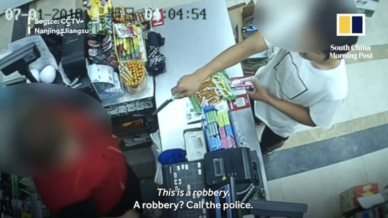 Badass Female Cashier Chases Off Robber Who Threatened Her With a Knife