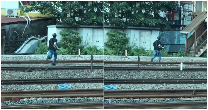 Man Sprints Across Train Tracks in Tokyo After Getting Caught Filming ...