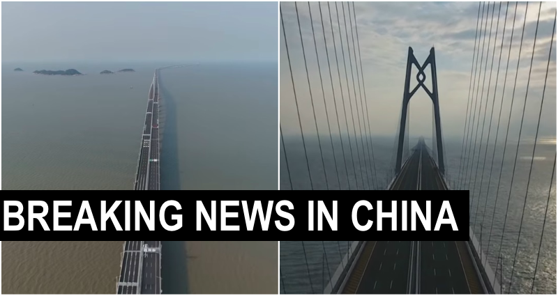 China Opens World’s Longest Sea Bridge 20 Times Longer Than the Golden ...