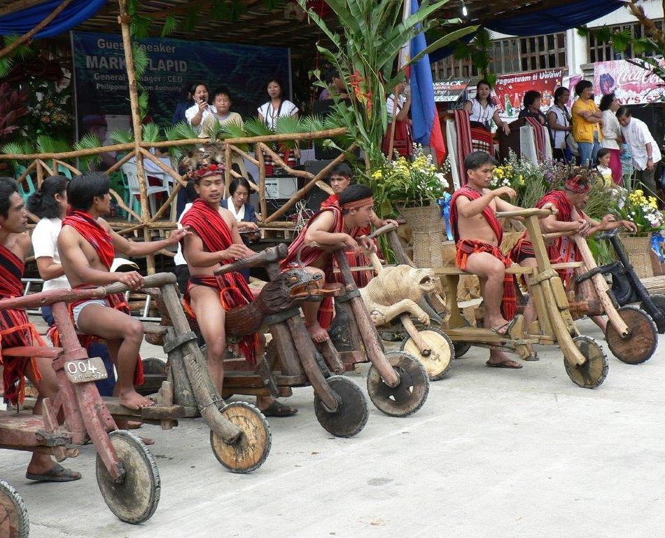 Badass Filipino Tribe Races Down Mountain Using Hand-Carved Wooden ...