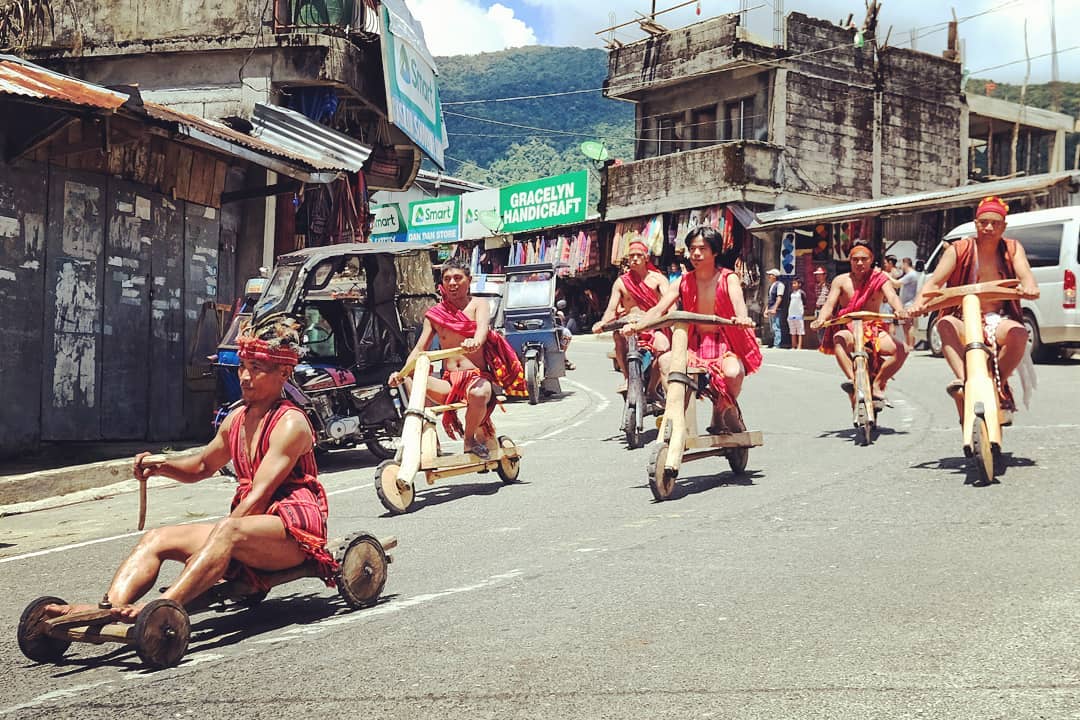 Badass Filipino Tribe Races Down Mountain Using Hand-Carved Wooden ...