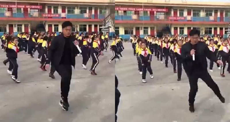 Chinese School Principal Teaches His Students How to Shuffle and He's ...