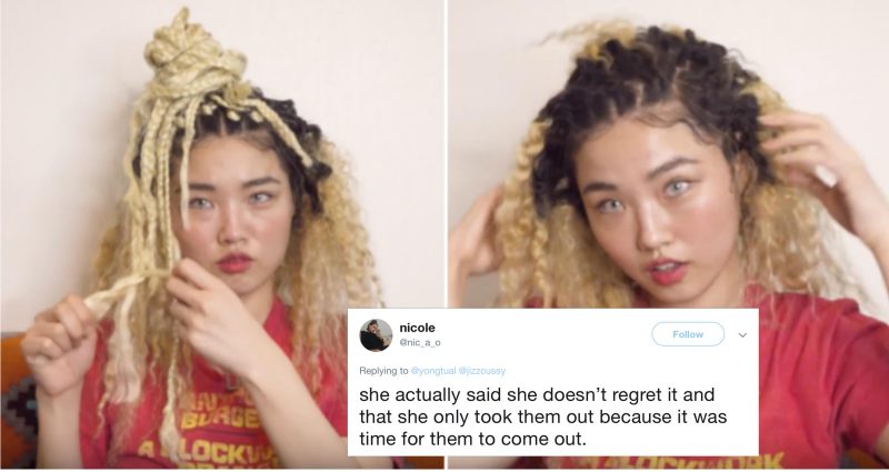 Korean YouTuber Goes Viral for Saying 'Sorry' for Her Box Braids -- She ...