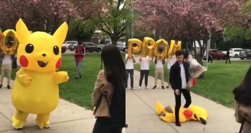 Guy’s Promposal in a Pikachu Costume is So Cute It Sickens Me ...