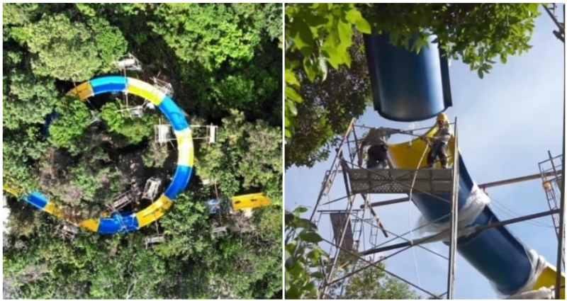 World's Longest Water Slide Runs Through the Malaysian Jungle for 4 Minutes