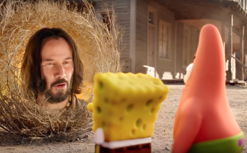 Keanu Reeves Appears to Be SpongeBob’s God, Supernatural Apparatus or ...