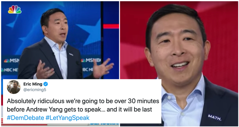 Andrew Yang Gets Completely Ignored for the First 32 Minutes of the ...