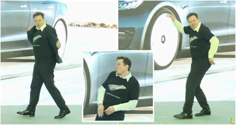 Elon Musk Wins the Internet With Bizarre ‘Uncle’ Dance at Tesla Factory ...