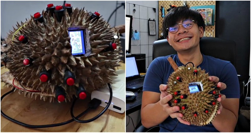 Student Creates a Game Boy Out of a Durian | NextShark.com
