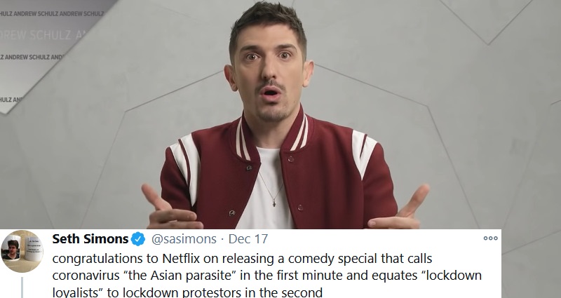Netflix's New Comedy Special Blasted for Jokes Linking Asians to Pandemic