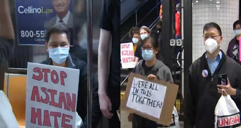 ‘Attacked Above and Below’: Demonstrators Protest Anti-Asian Train ...