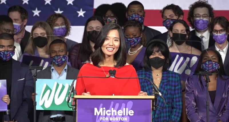 Michelle Wu makes history as Boston’s first female and first POC ...
