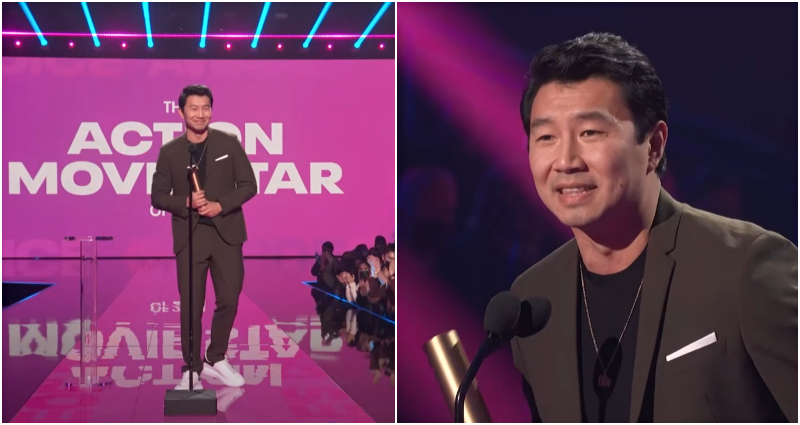 Simu Liu wins Action Movie Star of 2021 award at People’s Choice Awards ...