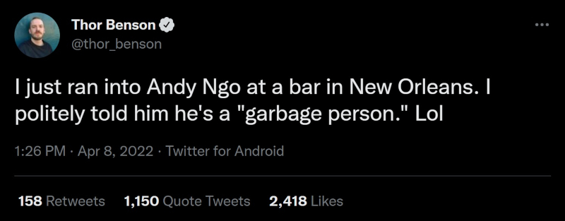 Daily Beast contributor insults Asian man at bar he purportedly mistook ...