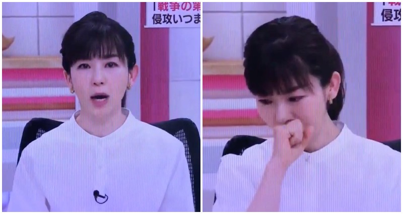 Japanese news anchor breaks down on air while reporting on Putin's ...