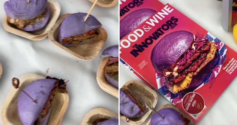 Filipino chefs’ tocino ube burger is featured on front cover of Food ...