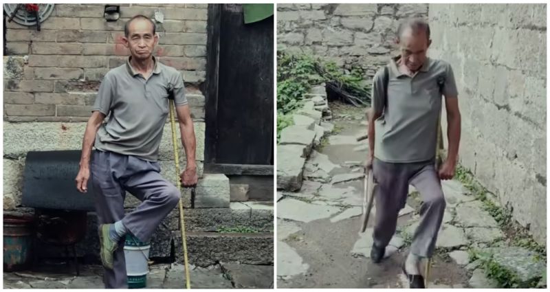 Video of 66-year-old disabled carpenter overcoming difficulties in life ...