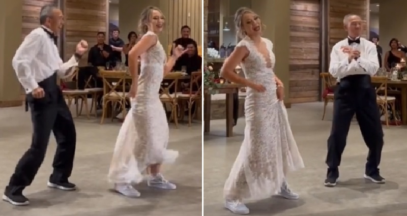 Bride-and-father duo wins hearts on TikTok for their epic wedding dance ...