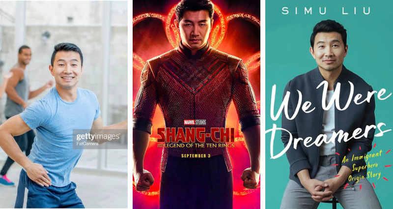 Baby dressed up as Simu Liu’s career journey for Halloween