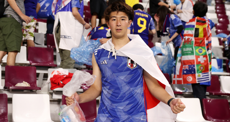 Japanese fans continue to clean stadium at World Cup 2022 after win ...
