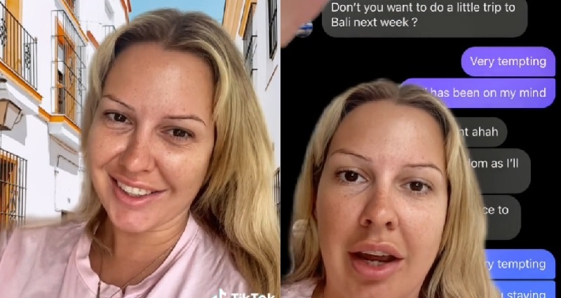 Watch: TikTok user ghosted after flying from Australia to Indonesia for ...
