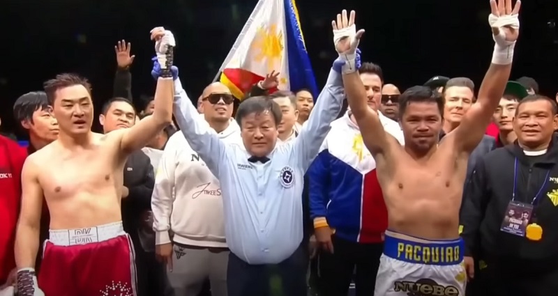 Manny Pacquiao dominates YouTuber DK Yoo in return to the ring Manny Pacquiao dominates YouTuber DK Yoo in return to the ring