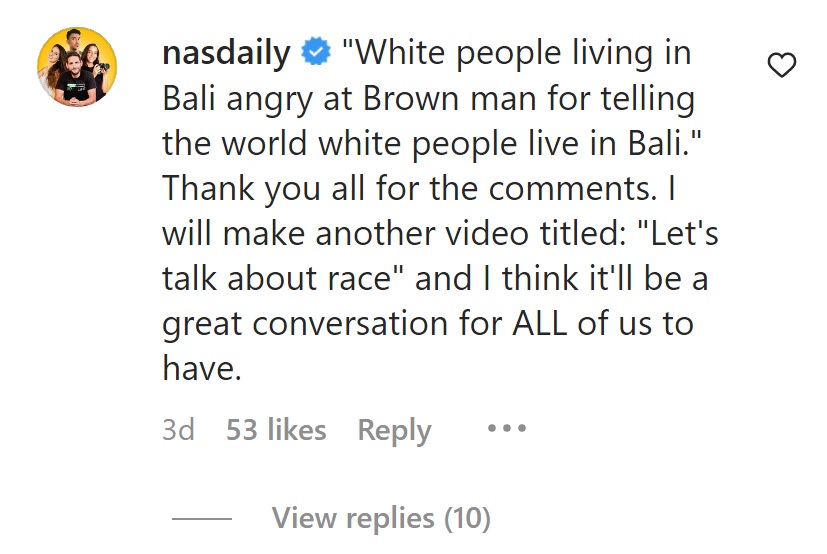 Influencer Nas Daily angers residents of Bali after calling it the ...