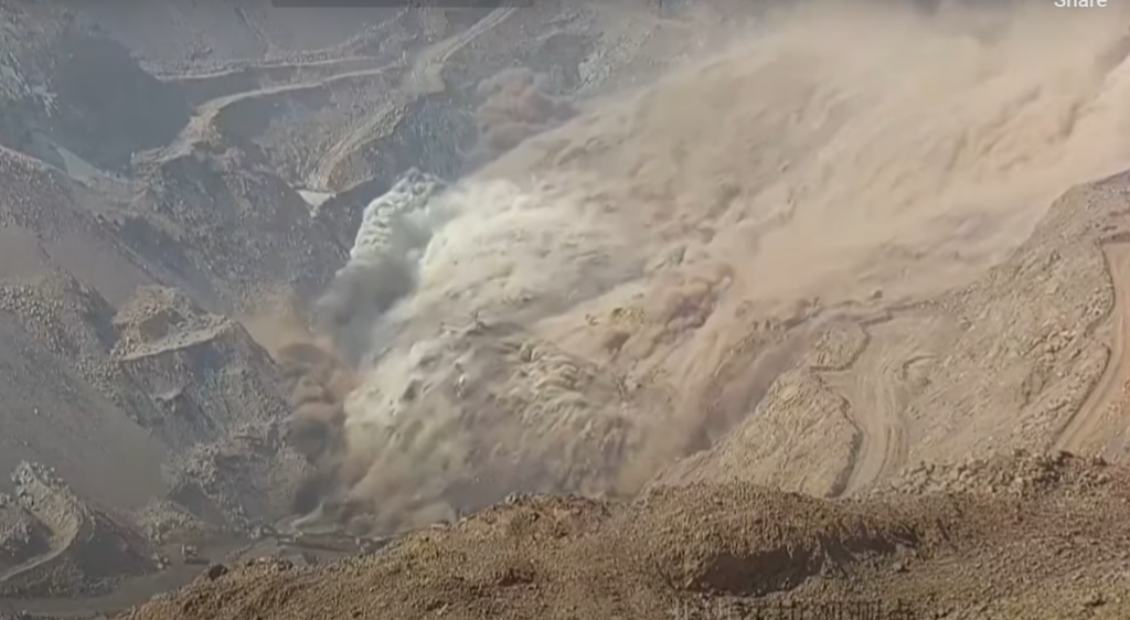 Video captures mine collapse in China that left 5 dead, 48 missing