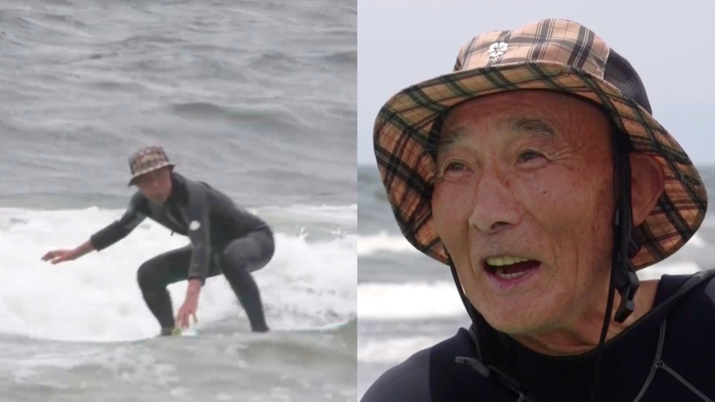 89-year-old Japanese man recognized as world's oldest male surfer hopes ...