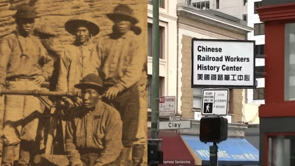 Chinese Railroad Workers Rebuilding The California Southern Railroad: