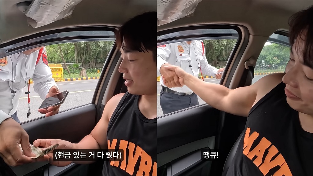 Delhi Cop Suspended For Taking Fine Money From Korean Youtuber