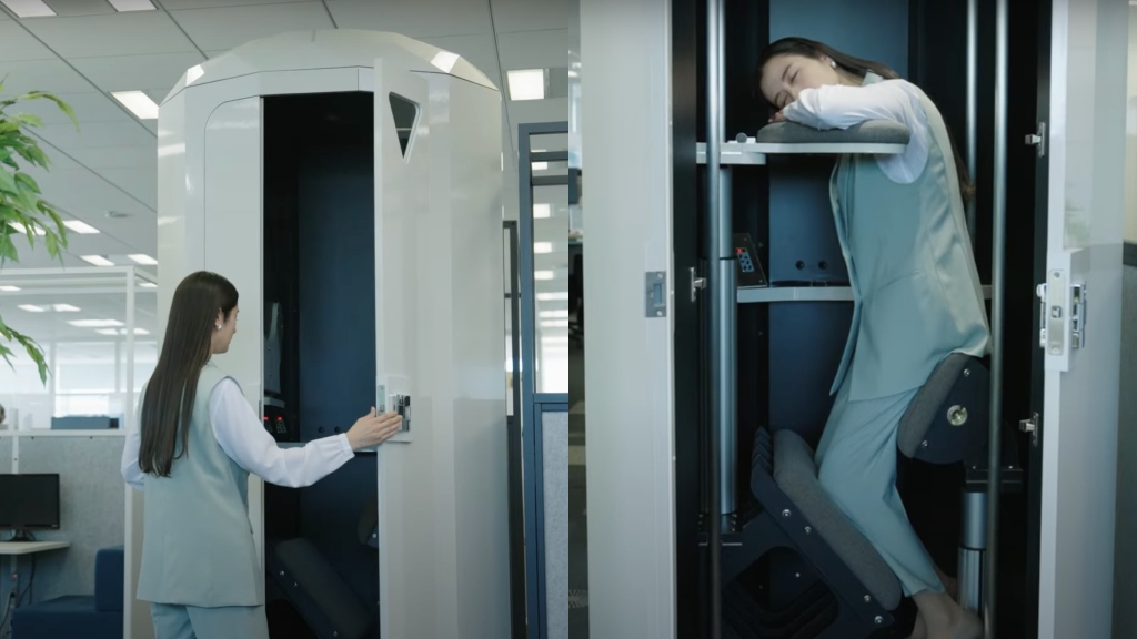 Cafe in Tokyo to install vertical pods for customers to sleep upright