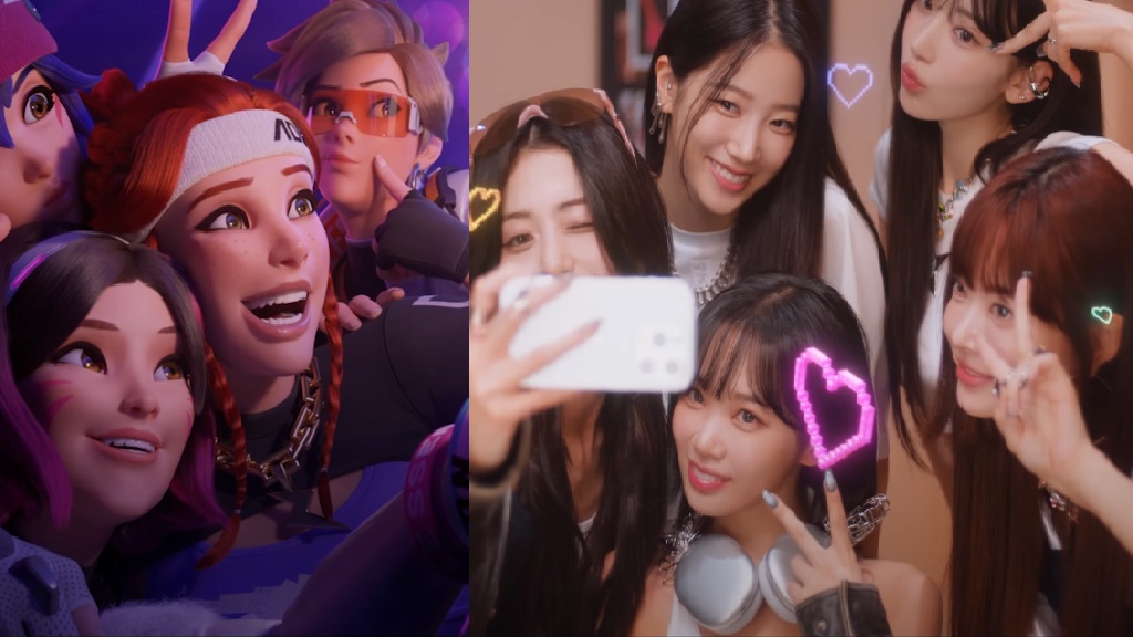 LE SSERAFIM members and 'Overwatch 2' characters collide in new music video