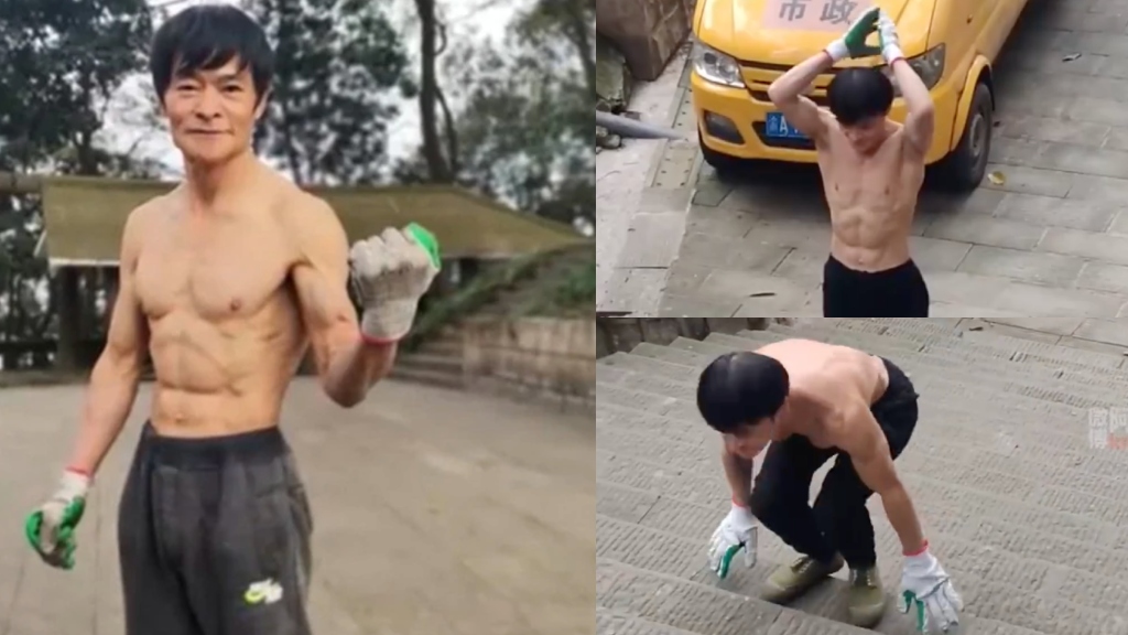 70-year-old grandfather from China amazes with his physique and fitness ...