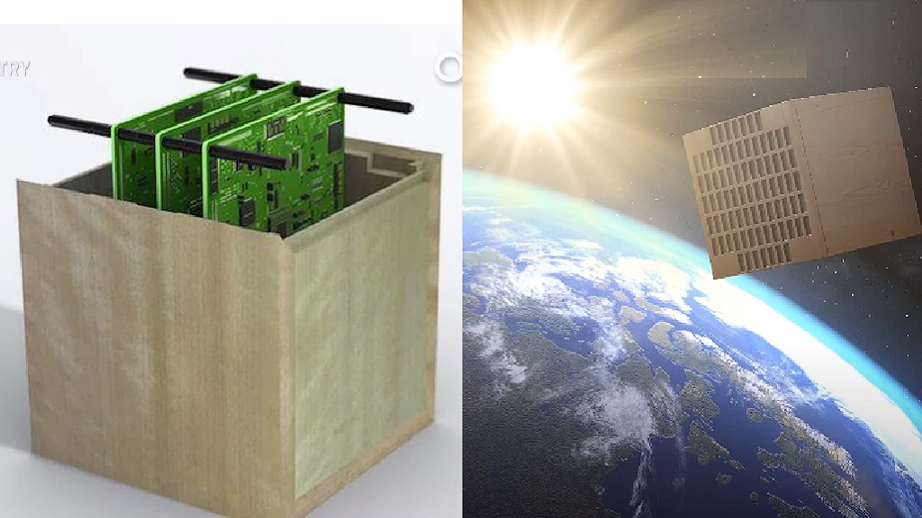 Japanese scientists develop world's first wooden satellite