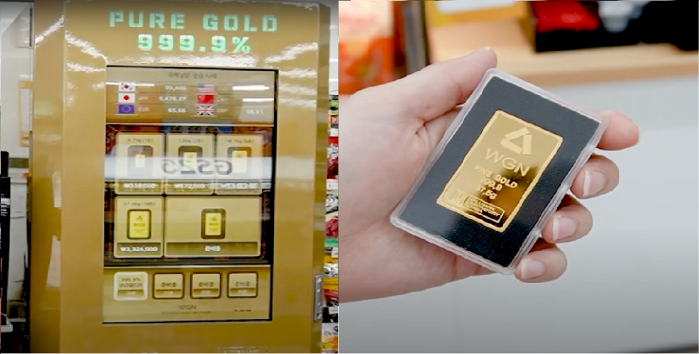 Gold bars sold at convenience storers in South Korea